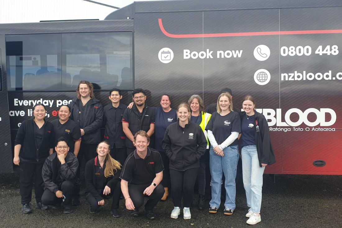 Kapuni team gets in behind local blood drive